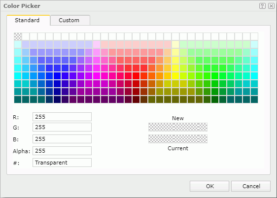 Color Picker Dialog Box Properties